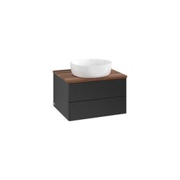 Villeroy & Boch V&B Waschtischunterschrank ohne Frontstruktur -Beleuchtung Antao 60x36x50cm, WBP-farbe w. wal, bla m Lac ; Villeroy & Boch (L18012PD)