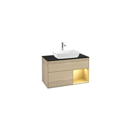 Villeroy & Boch V&B Waschtischunterschrank Finion 100, Pl bla m, Reg gol m Lac, Oa ven ; Villeroy & Boch (F782HFPC)