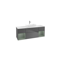 Villeroy & Boch V&B Waschtischunterschrank Finion 160cm, Pl w m, Rg Oli. m Lac, Anthrac. m ; Villeroy & Boch (F861GMGK)