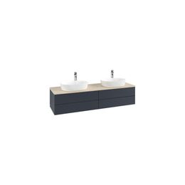 Villeroy & Boch V&B Waschtischunterschrank mit Frontstruktur, mit Beleuchtung Antao 160x50cm, HL, WBP botti., md bl. m Lac ; Villeroy & Boch (L28153HG)