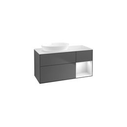 Villeroy & Boch V&B Waschtischunterschrank Wandbeleuchtung Finion 120cm, Pl w m, Rg g wh. Lac, Anthrac. m ; Villeroy & Boch (GA51GFGK)