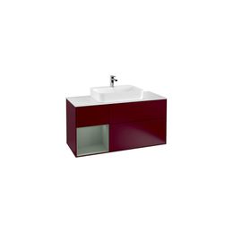 Villeroy & Boch V&B Waschtischunterschrank Finion 120cm, Pl w m, Reg li Oli. m Lac, Peo m ; Villeroy & Boch (F411GMHB)