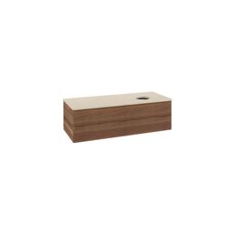 Villeroy & Boch V&B Waschtischunterschrank mit Frontstruktur, mit Beleuchtung Antao 120x36x50cm, WBP-farbe botti., w. walnut ; Villeroy & Boch (L23113HM)