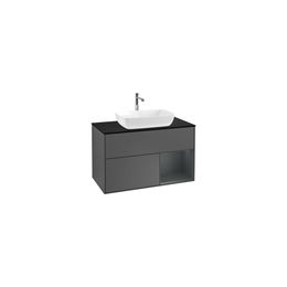 Villeroy & Boch V&B Waschtischunterschrank Finion 100, Pl bla m, Reg md m Lac, Anthrac. m ; Villeroy & Boch (F782HGGK)