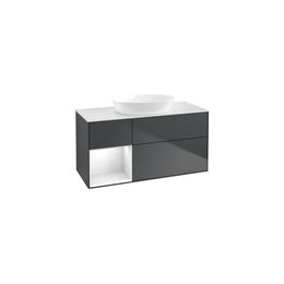 Villeroy & Boch V&B Waschtischunterschrank Finion 120cm, Pl w m, Rg g w Lac, md bl. m Lac ; Villeroy & Boch (FA61GFHG)