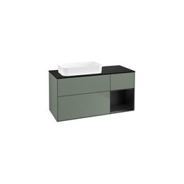 Villeroy & Boch V&B Waschtischunterschrank Wandbeleuchtung Finion 120x60 cm, Reg re bla m Lac, Oli. m Lac ; Villeroy & Boch (G692PDGM)