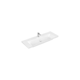 Villeroy & Boch V&B Schrank-Waschtisch Subway 3.0 130x47cm, eck., m 1 HL/o &Uuml;berlauf, wei&szlig; ; Villeroy & Boch (4A70D201)