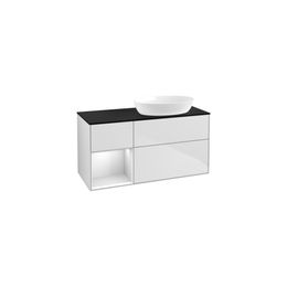 Villeroy & Boch V&B Waschtischunterschrank Wandbeleuchtung Finion 120cm, Pl b m, Reg wh. m Lac, wh. m Lac ; Villeroy & Boch (GA42MTMT)