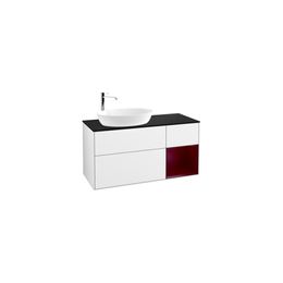 Villeroy & Boch V&B Waschtischunterschrank Wandbeleuchtung Finion 120cm, Pl b m, Rg Peo m Lac, glo wh. Lac ; Villeroy & Boch (G932HBGF)