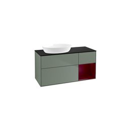 Villeroy & Boch V&B Waschtischunterschrank Finion 120cm, Pl b m, Reg Peo m Lac, Oli. m Lac ; Villeroy & Boch (FA52HBGM)