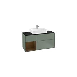 Villeroy & Boch V&B Waschtischunterschrank Wandbeleuchtung Finion 120cm, Pl b m, Rg li wal ven, Oli. m Lac ; Villeroy & Boch (G162GNGM)