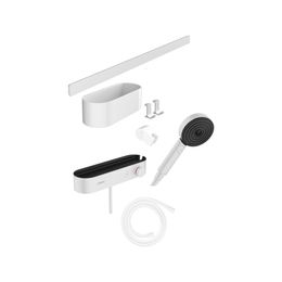 Hansgrohe Handbrause Set WallStoris 105 3jet Eco, m THM, BrSt, Access-Set, m.-we (24250700)