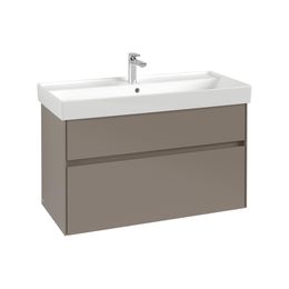 Villeroy & Boch V&B Waschtischunterschrank Collaro 95,4x54,6x44,4cm, WT mi, LED 7W, ca Gr ; Villeroy & Boch (C011B0VN)