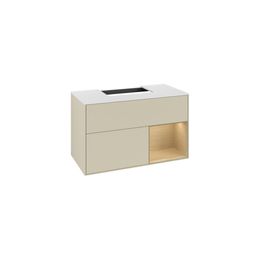Villeroy & Boch V&B Waschtischunterschrank Finion 100, Pl we m, Reg re Oa ven, si Gr m Lac ; Villeroy & Boch (F121PCHJ)