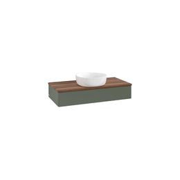 Villeroy & Boch V&B Waschtischunterschrank ohne Frontstruktur Antao 100x19x50cm, WBP w. wal, lea gre. m Lac ; Villeroy & Boch (K09012HL)