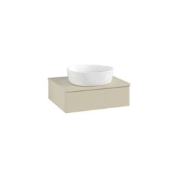 Villeroy & Boch V&B Waschtischunterschrank mit Frontstruktur -Beleuchtung Antao 60x19x50cm, WBP-farbe Lac, si Gr m Lac ; Villeroy & Boch (L07110HJ)