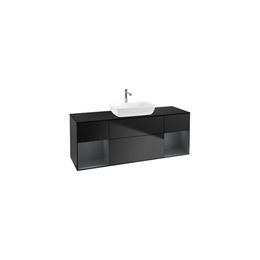 Villeroy & Boch V&B Waschtischunterschrank Wandbeleuchtung Finion 160cm, Pl bla m, Reg md m Lac, bla m Lac ; Villeroy & Boch (G862HGPD)