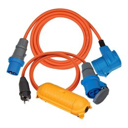 Fa.Brennenstuhl Brennenstuhl Camping Adapter-Set / CEE-Adapterleitung 1,5m, CEE 230V Verlängerungskabel 3m, Safe-Box BIG IP44 (1509900015)