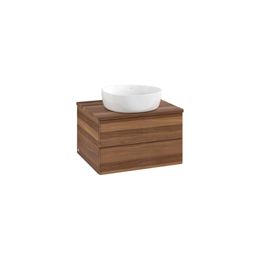 Villeroy & Boch V&B Waschtischunterschrank ohne Frontstruktur Antao 60x36x50cm, WBP-farbe w. wal, w. walnut ; Villeroy & Boch (K18012HM)