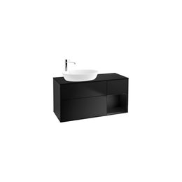 Villeroy & Boch V&B Waschtischunterschrank Wandbeleuchtung Finion 120cm, Pl b m, Reg bla m Lac, bla m Lac ; Villeroy & Boch (G932PDPD)