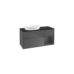 Villeroy & Boch V&B Waschtischunterschrank Finion 120cm, Pl b m, Reg md m Lac, Anthrac. m ; Villeroy & Boch (FA52HGGK)