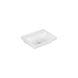 Villeroy & Boch V&B Waschtisch Subway 3.0 55x44cm, eck., o. HL/o &Uuml;L, st. wh. C+ ; Villeroy & Boch (4A7058RW)