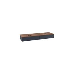 Villeroy & Boch V&B Waschtischunterschrank mit Frontstruktur, mit Beleuchtung Antao 160x50cm, WBP-farbe w. wal, md bl. m Lac ; Villeroy & Boch (L17112HG)