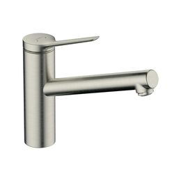 Hansgrohe Sp&uuml;ltisch-Einhebelmischer 150 Zesis M33 ND, 1jet, Edelstahl finish (74806800)