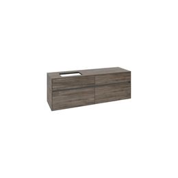Villeroy & Boch V&B Waschtischunterschrank Collaro 160x54,8x50cm, WT links, stone oak ; Villeroy & Boch (C12100RK)