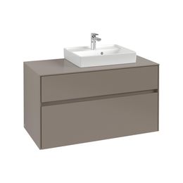 Villeroy & Boch V&B Waschtischunterschrank Collaro 100x54,8x50cm, WT r, LED 7,3 W, cashm Gr ; Villeroy & Boch (C015B0VN)