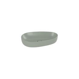 Villeroy & Boch V&B Aufsatzwaschtisch ANTAO 65x40cm, asym., o. &Uuml;L, morning gre. C+ ; Villeroy & Boch (4A7465R8)