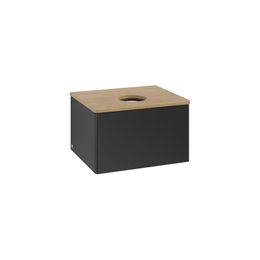 Villeroy & Boch V&B Waschtischunterschrank ohne Frontstruktur -Beleuchtung Antao 60x36x50cm, WBP-farbe hon. Oa, bla m Lac ; Villeroy & Boch (L29011PD)