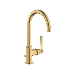 Hansgrohe Waschtisch-Einhebelmischer 210 Axor Montreux A 175mm, m ZugstAblGar, brush. gol opt (16517250)