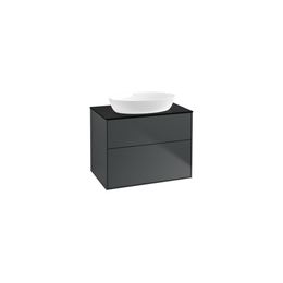 Villeroy & Boch V&B Waschtischunterschrank Finion 80x60,3cm, Abd.-Pl. bla m, md bl. m Lac ; Villeroy & Boch (F99200HG)