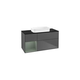 Villeroy & Boch V&B Waschtischunterschrank Finion 120x60 cm, Reg li Oli. m Lac, Anthrac. m ; Villeroy & Boch (F702GMGK)
