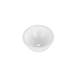 Villeroy & Boch V&B V&B Unterbauwaschbecken Loop& Friends rd, o Hahnloch, m &Uuml;L, d 33cm, st. wh. C+ ; Villeroy & Boch (4A5100RW)