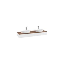 Villeroy & Boch V&B Waschtischunterschrank mit Frontstruktur, mit Beleuchtung Antao 160x50cm, HL, WBP w. wal, wh. m Lac ; Villeroy & Boch (L17152MT)