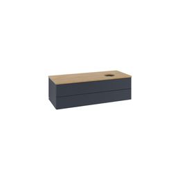 Villeroy & Boch V&B Waschtischunterschrank mit Frontstruktur, mit Beleuchtung Antao 120x36x50cm, WBP hon. Oa, md bl. m Lac ; Villeroy & Boch (L23111HG)