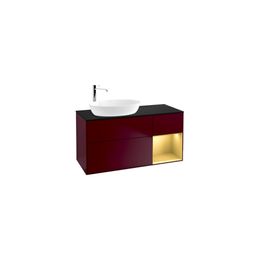 Villeroy & Boch V&B Waschtischunterschrank Wandbeleuchtung Finion 120cm, Pl bla m, Reg gol m Lac, Peo m ; Villeroy & Boch (G932HFHB)