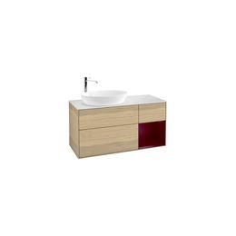 Villeroy & Boch V&B Waschtischunterschrank Finion 120cm, Pl wh. m, Reg Peo m Lac, Oa ven ; Villeroy & Boch (F931HBPC)