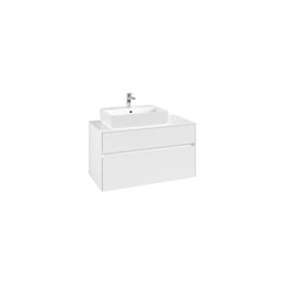 Villeroy & Boch V&B Waschtischunterschrank Collaro 100x54,8x50cm, WT links, white matt ; Villeroy & Boch (C12600MS)