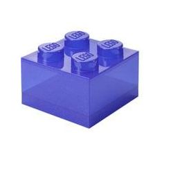 LEGO Storage Brick 4 Top Lid Glitter , Aufbewahrungsbox violett/transparent