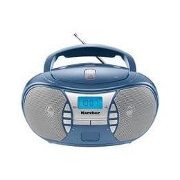 K&auml;rcher RR 5025-C, Radio blau/silber, Tragbarer CD-Player mi UKW-Radio