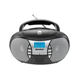 K&auml;rcher RR 5025-B, Radio schwarz/silber, Tragbarer CD-Player mi UKW-Radio