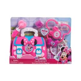 JUST PLAY Disney Junior Minnie Mouse Bow-Care Doctor Bag Set, Kinderhaushaltsger&auml;t