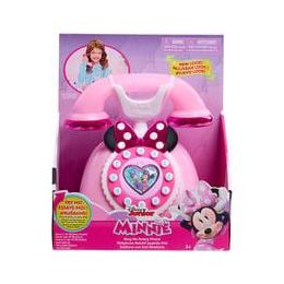 JUST PLAY Disney Junior Minnie Mouse Telefon mit Licht- und Soundeffekten, Rollenspiel