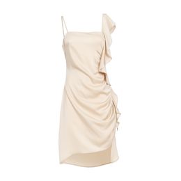 Influencer Cocktailkleid Damen Gr&ouml;&szlig;e 40 creme