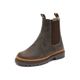 bisgaard Chelsea Boots 'Neo Lamb' Jungen Gr&ouml;&szlig;e 35 braun