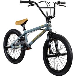 Bullseye Project 301 BMX 20 Zoll Bike Fahrrad 2 Pegs 360° Rotor Freestyle grau/gelb