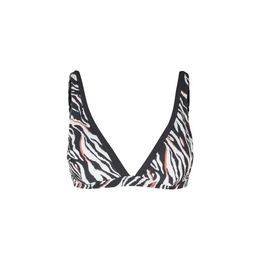 s.Oliver Bikinitop Damen Größe 60 rostbraun / schwarz / weiß
